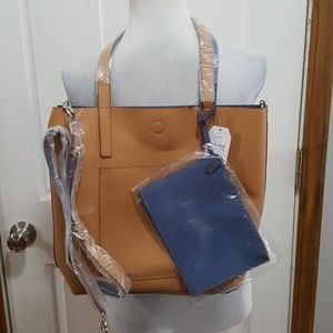 Time and Tru | Bags | Time And Tru Reversible Tote With Pouch | Poshmark